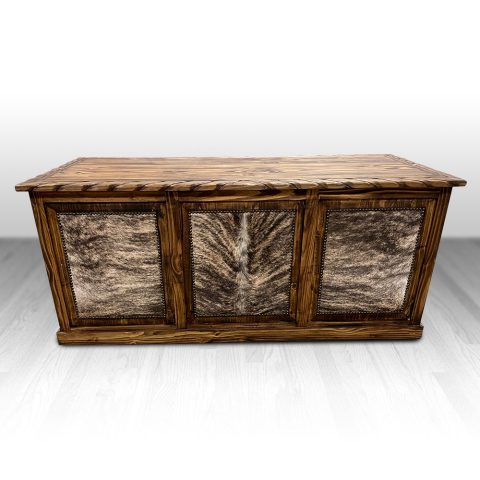 The Red Bluff Desk (With Cowhide) - Ranch & Co Interiors